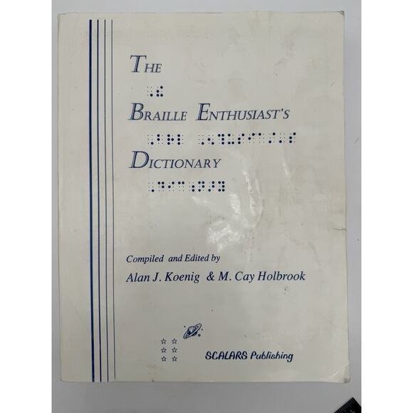 Source Unknown | Other | The Braille Enthusiasts Dictionary | Poshmark